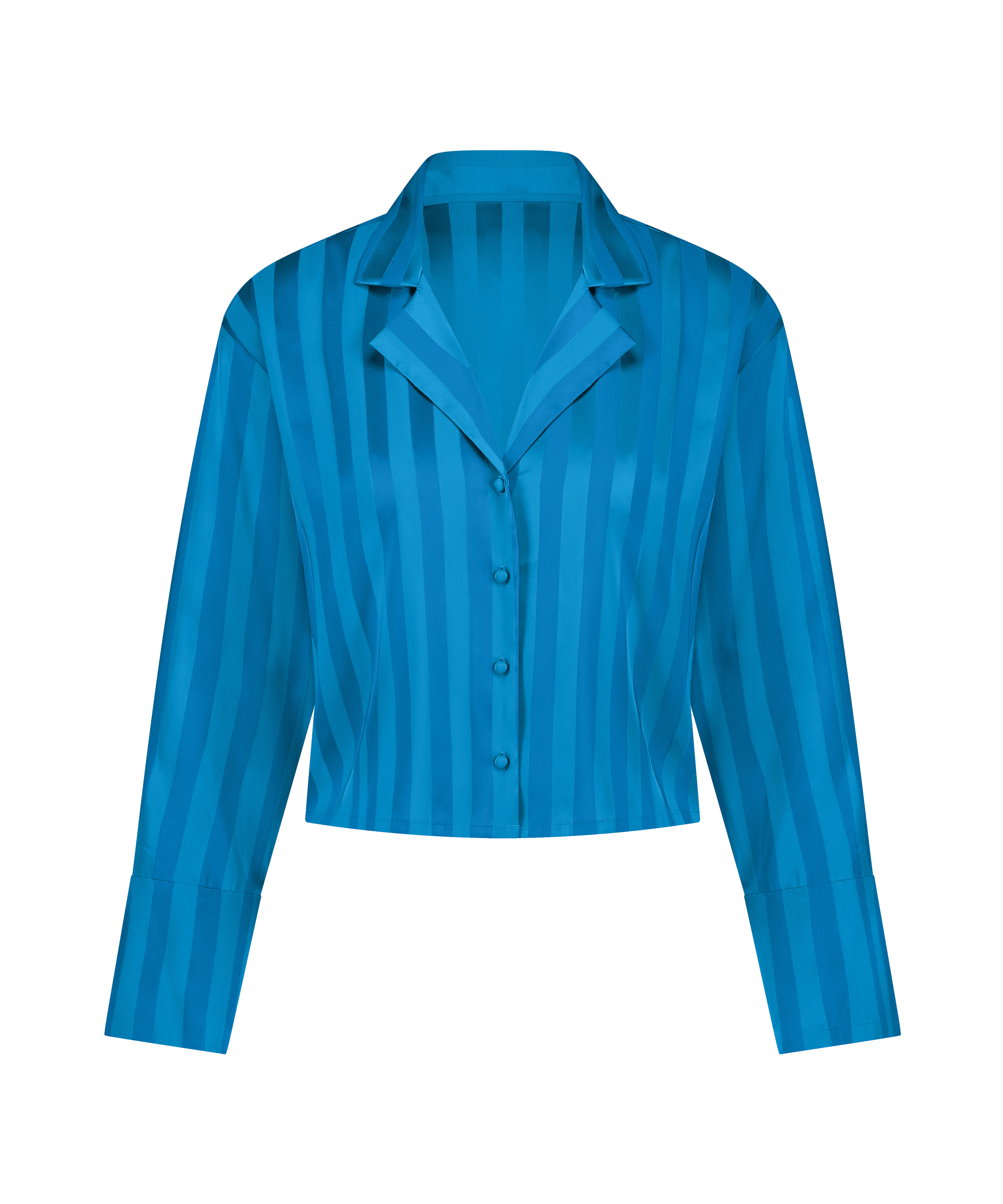 Satin Long-Sleeved Jacket for €26.99 - Pajama Tops - Hunkemöller