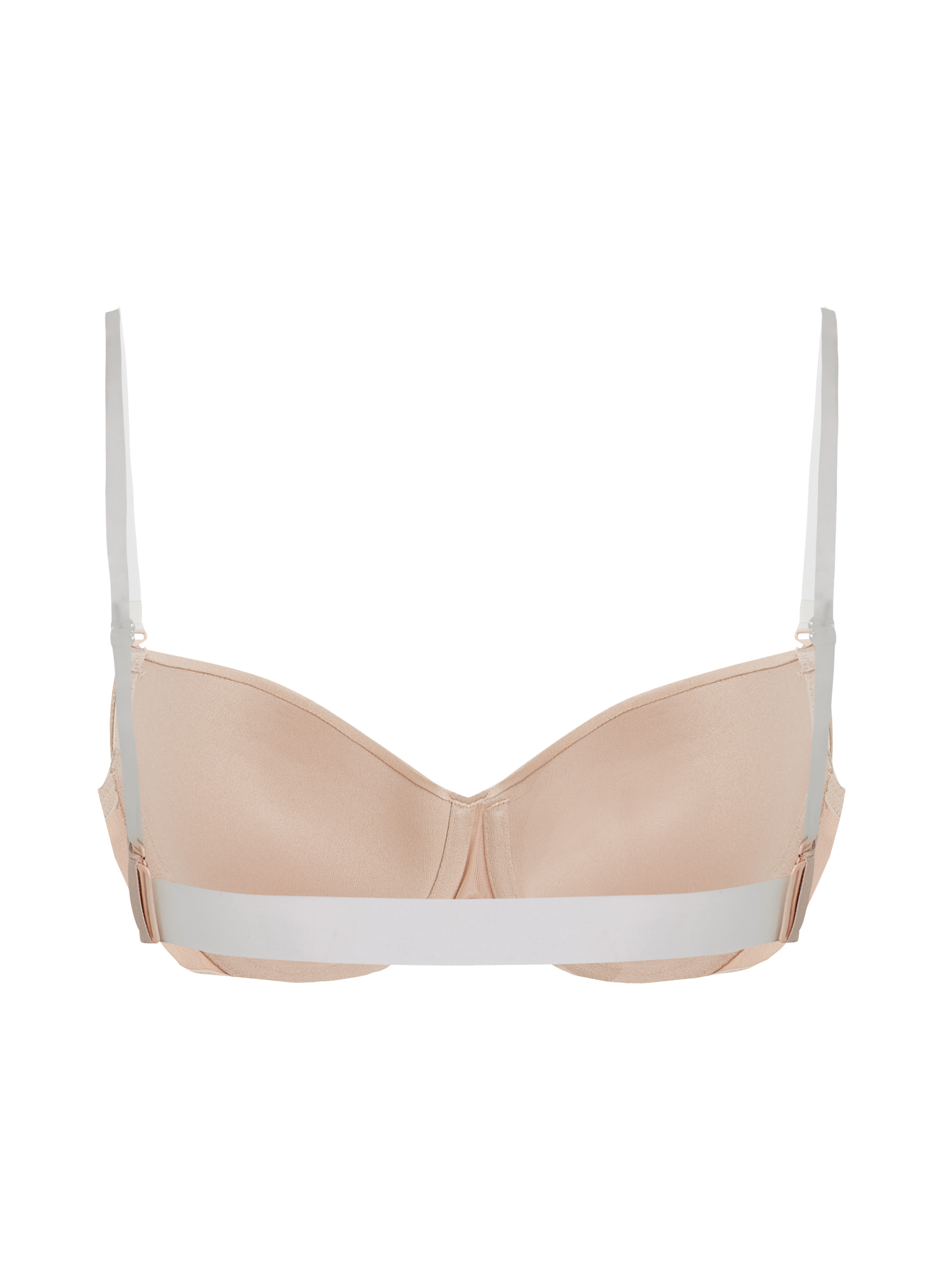 Padded strapless Underwired Bra transparent back for €32.99 - DD+ Bras ...