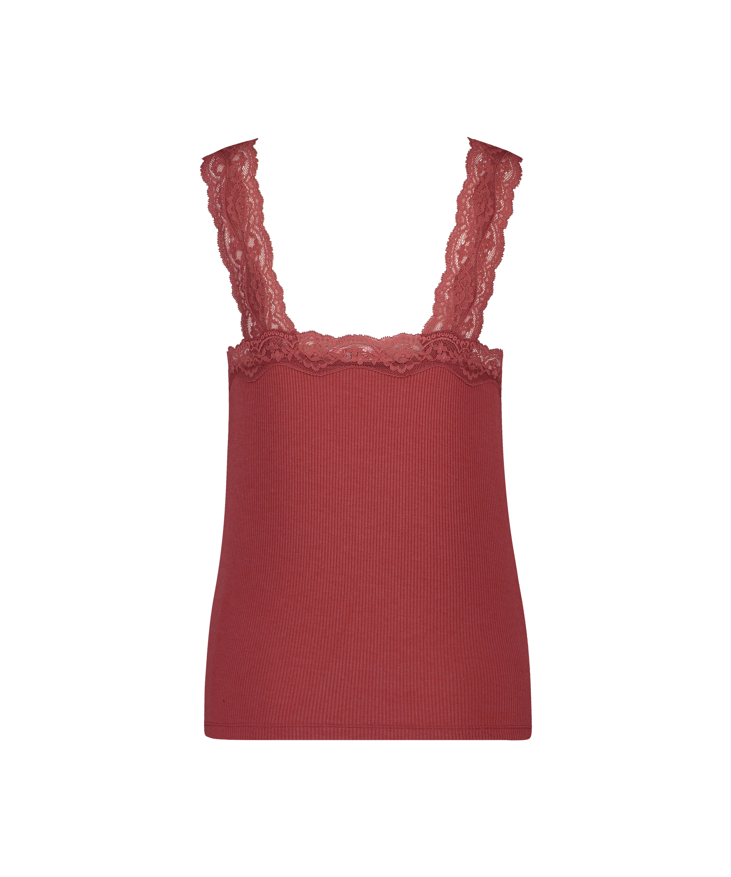 Ribbed Lace Singlet for €17.99 - Pajama Tops - Hunkemöller