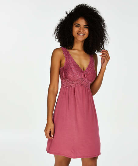 Modal Lace Slip Dress for €25.99 - Slip dresses & Babydolls - Hunkemöller
